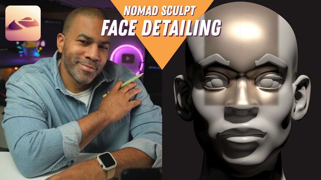 Human Face Details - Nomad Sculpt on iPad Pro - YouTube