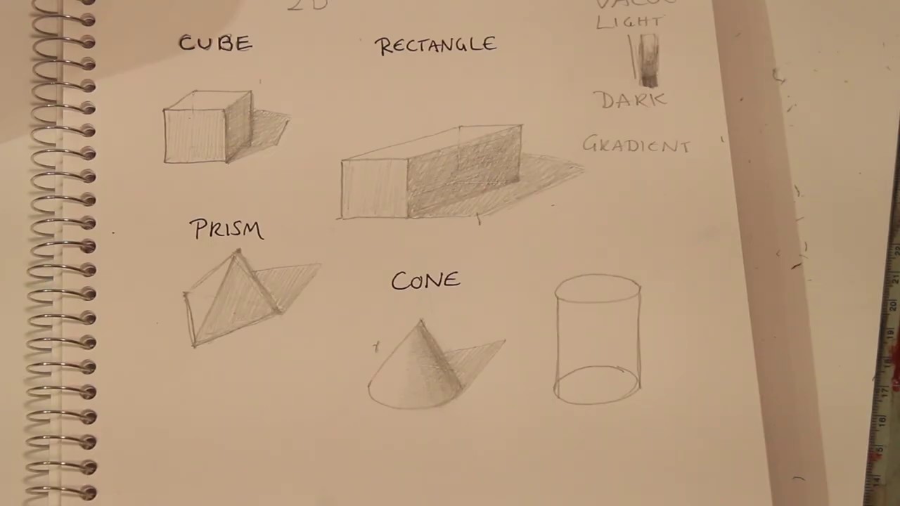 Kids Art Lesson 1 Forms & 3D Shapes - YouTube