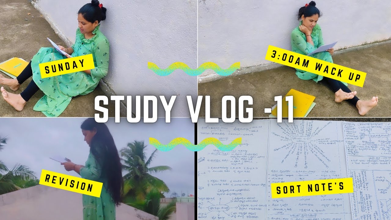 DAY- 11 study vlog in kannada| VAO[11/95], PDO, GPSTR, HSTR, moulana ajada, exams priparetion ...