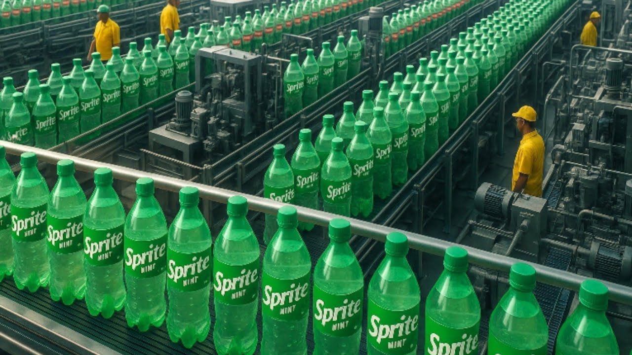 Sprite Mint Factory Secrets 2025| Full Making Process Revealed! - YouTube