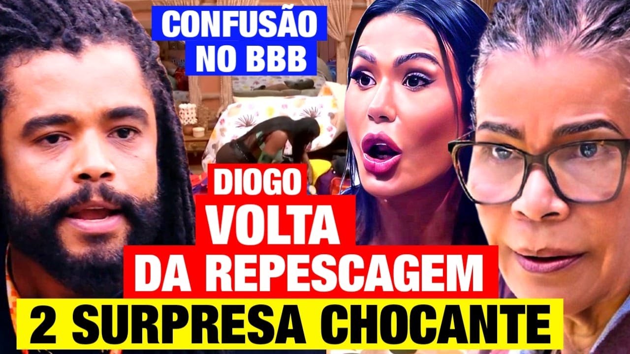 BBB 25 DIOGO VOLTA DA REPESCAGEM COM SUPRESA CHOCANTE - YouTube