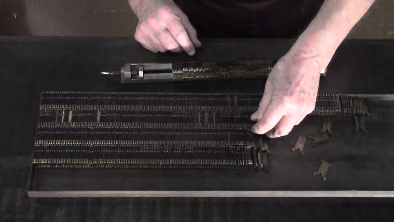 Linotype Repair: Matrices - YouTube