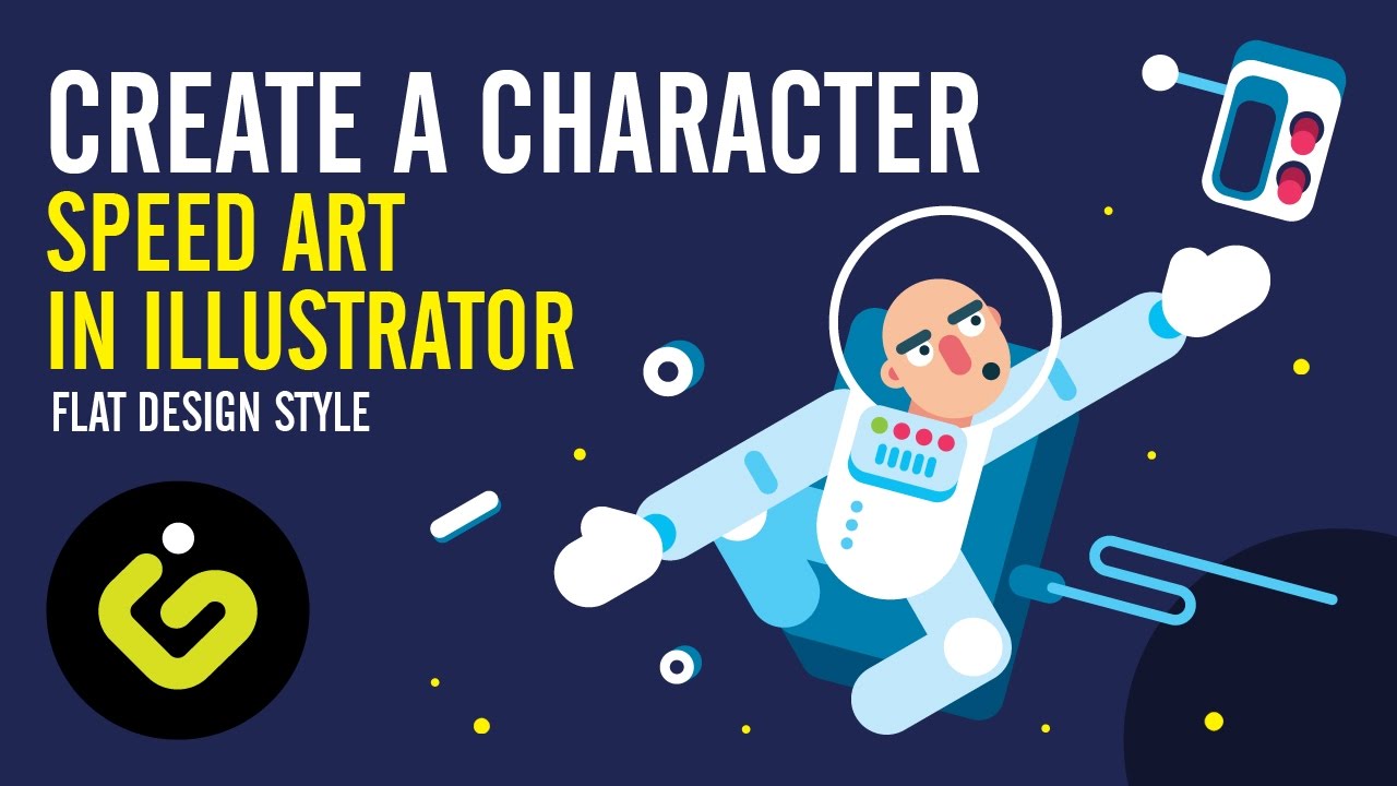 How To Create A Character, Speed Art Drawing, Illustrator Tutorial ...