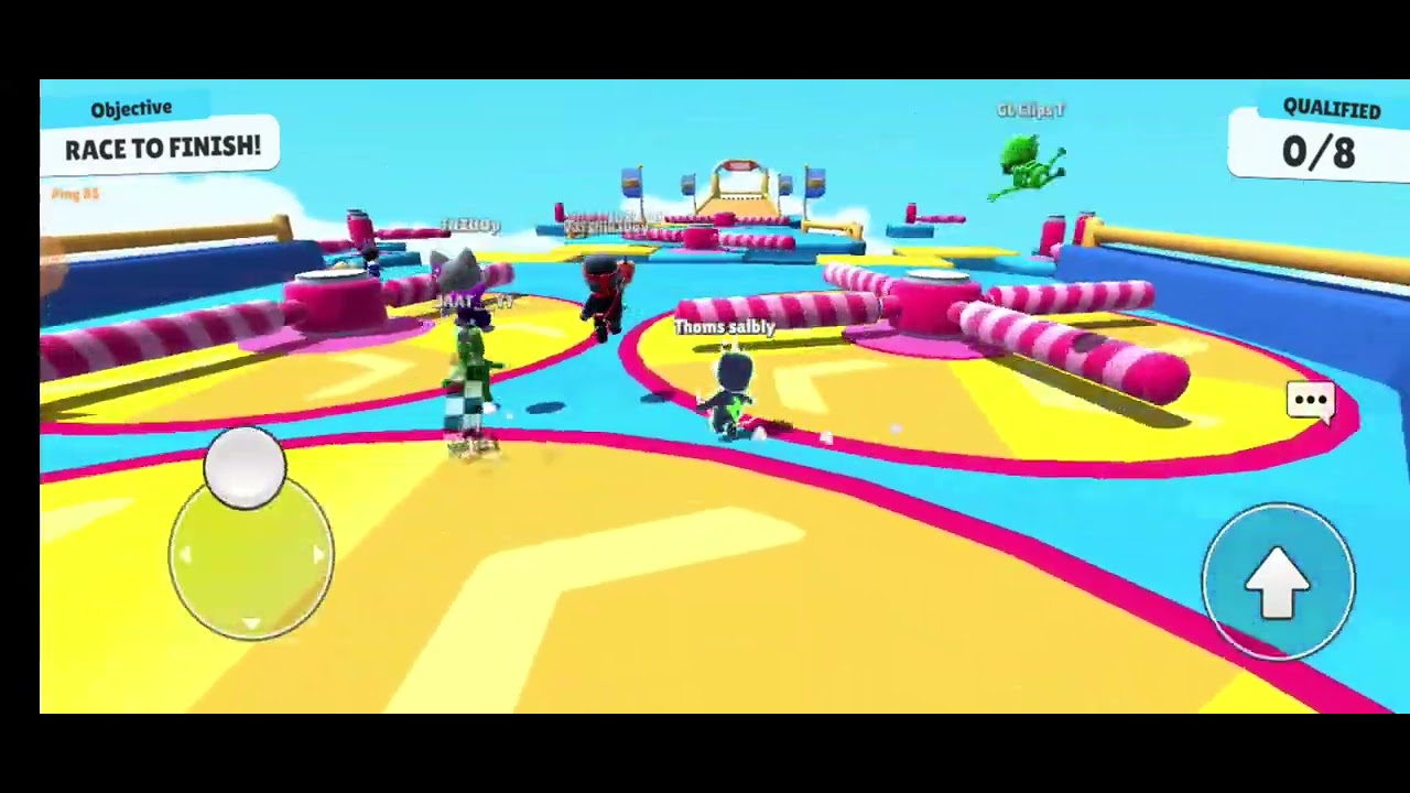 I am playing from stumble Guys Bolt skin - YouTube