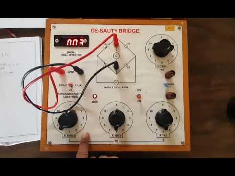 De-Sauty Bridge to calculate capacitance - YouTube