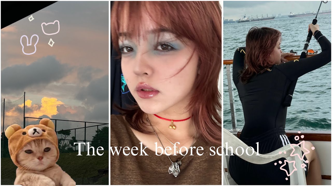 Snippets of life// week before school starts VLOG —fishing, etc.. - YouTube