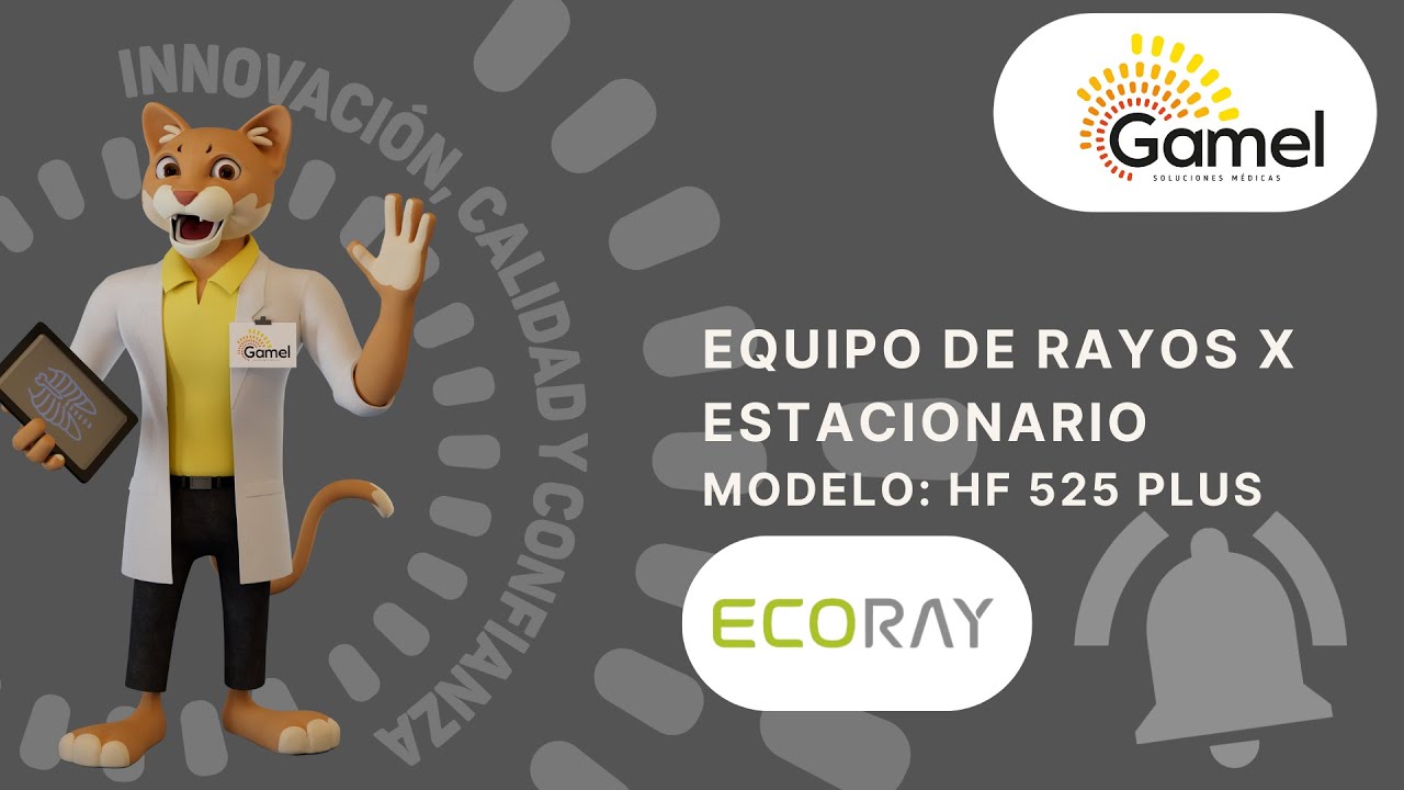 Equipamiento Gamel - Equipo de Rayos X estacionario - HF 525 Plus - YouTube