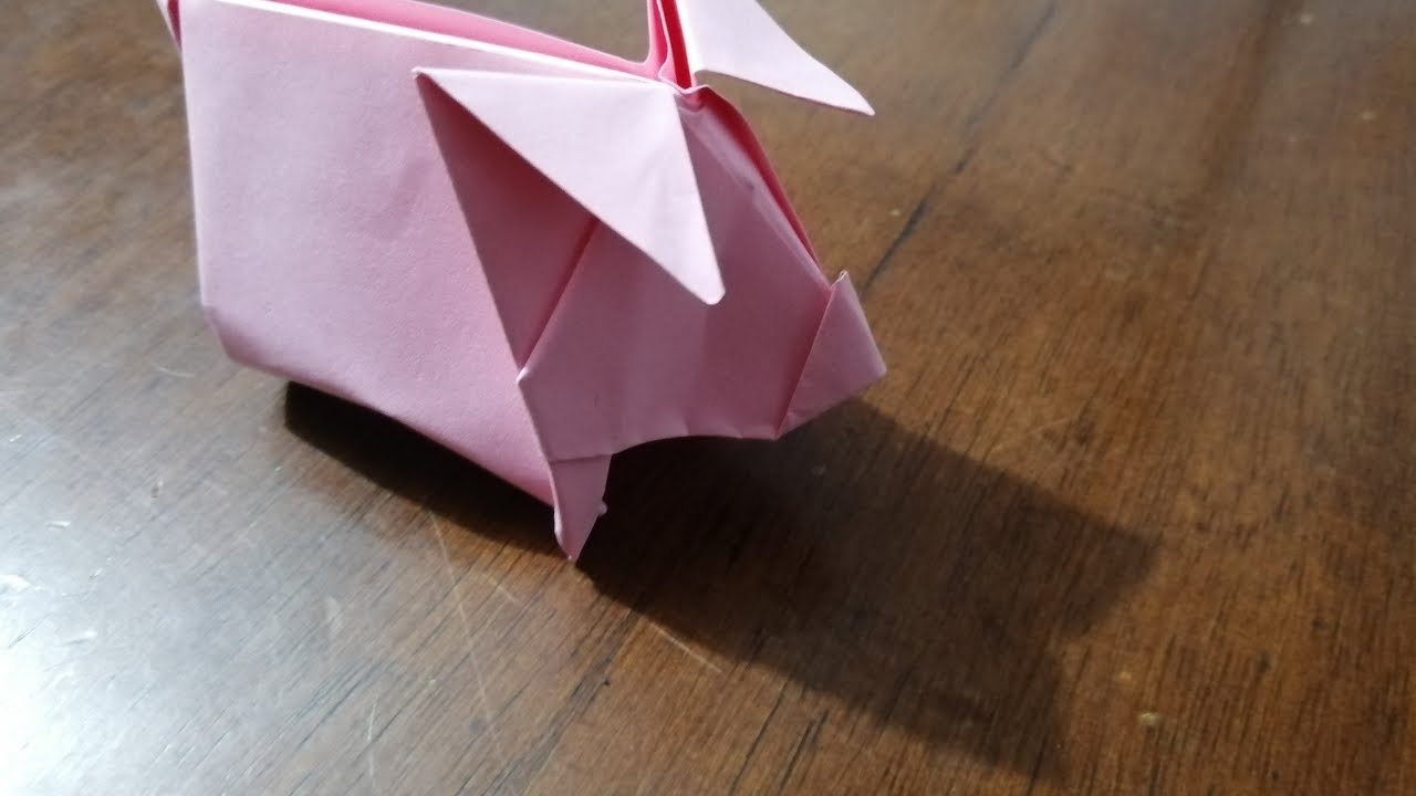 Cerdito de origami - YouTube