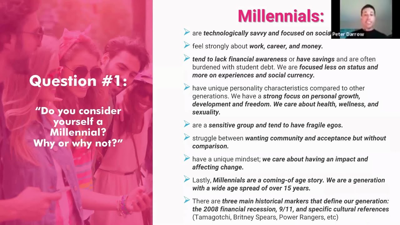 Understanding Millennials: LIVE Presentation - YouTube