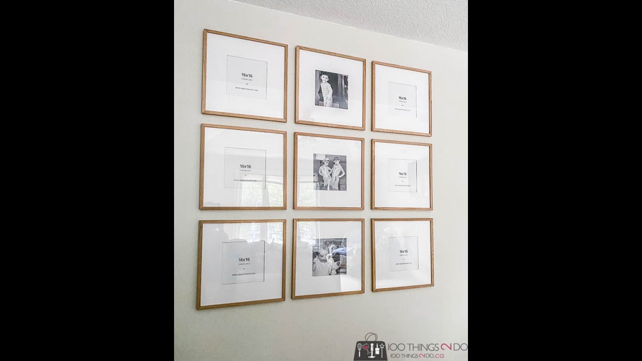 How to hang a gallery wall perfectly in 15 minutes or less. - YouTube