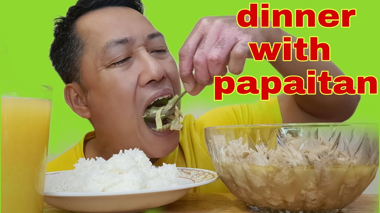 Mukbang/dinner with papaitan/pinoy mukbang - YouTube