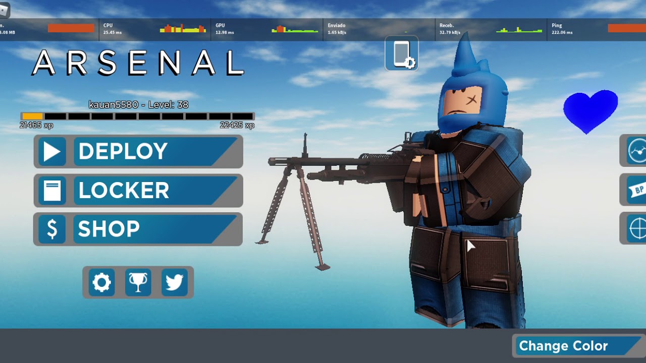 arsenal novas armas (roblox) - YouTube
