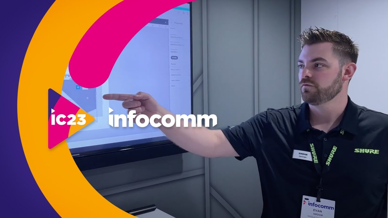 InfoComm 2023: Shure MXA902 - YouTube