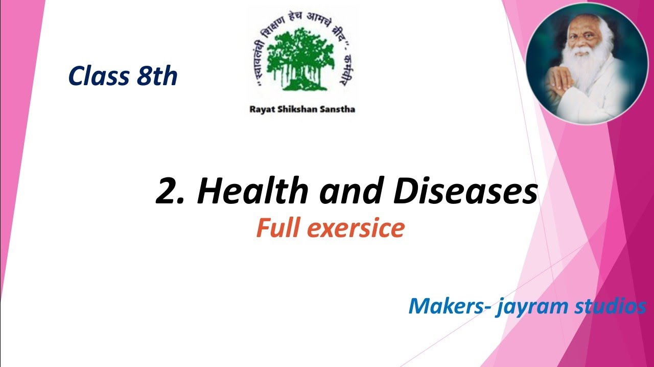 Class 8th | Science chapter 2 | Health and Disease | Complete Exercise ...