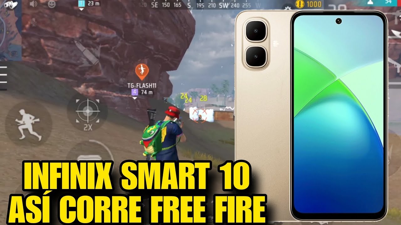 ASÍ CORRE FREE FIRE EN EL INFINIX SMART 10 ¿VALE LA PENA EN 2025? - YouTube