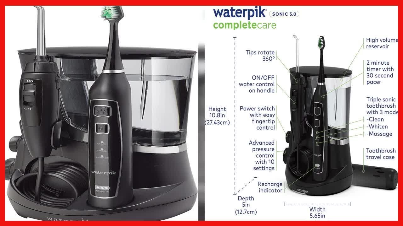 Waterpik Complete Care 5.0 Water Flosser + Sonic Electric Toothbrush ...
