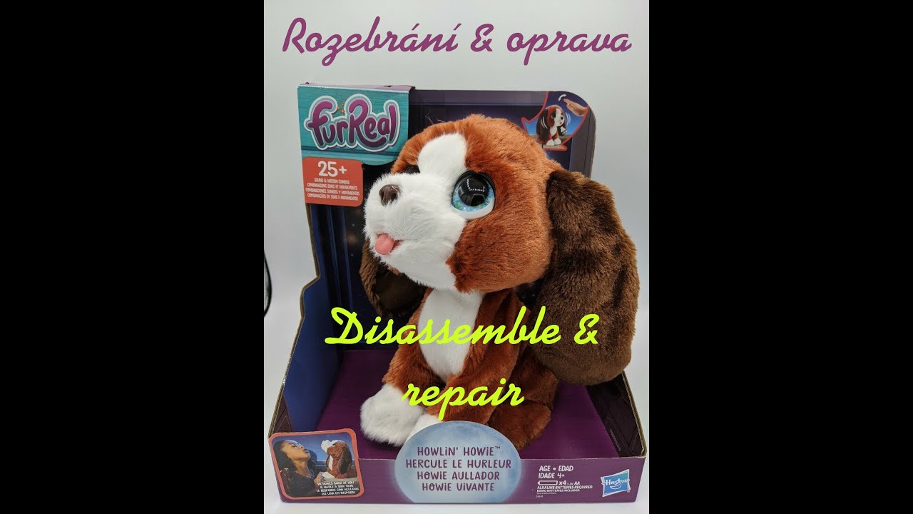 FurReal Vyjící pes rozebrání a oprava + tit I FurReal Howlin' Howie ...