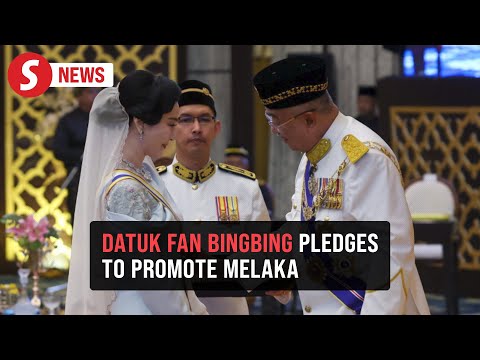 Fan Bingbing pledges to promote Melaka after receiving Datukship