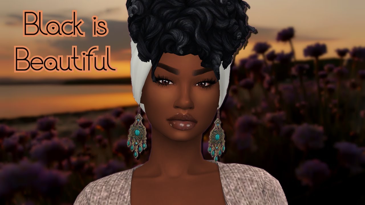 The Sims 4 CAS | Black Is Beautiful CC Links | Melanin Sims - YouTube