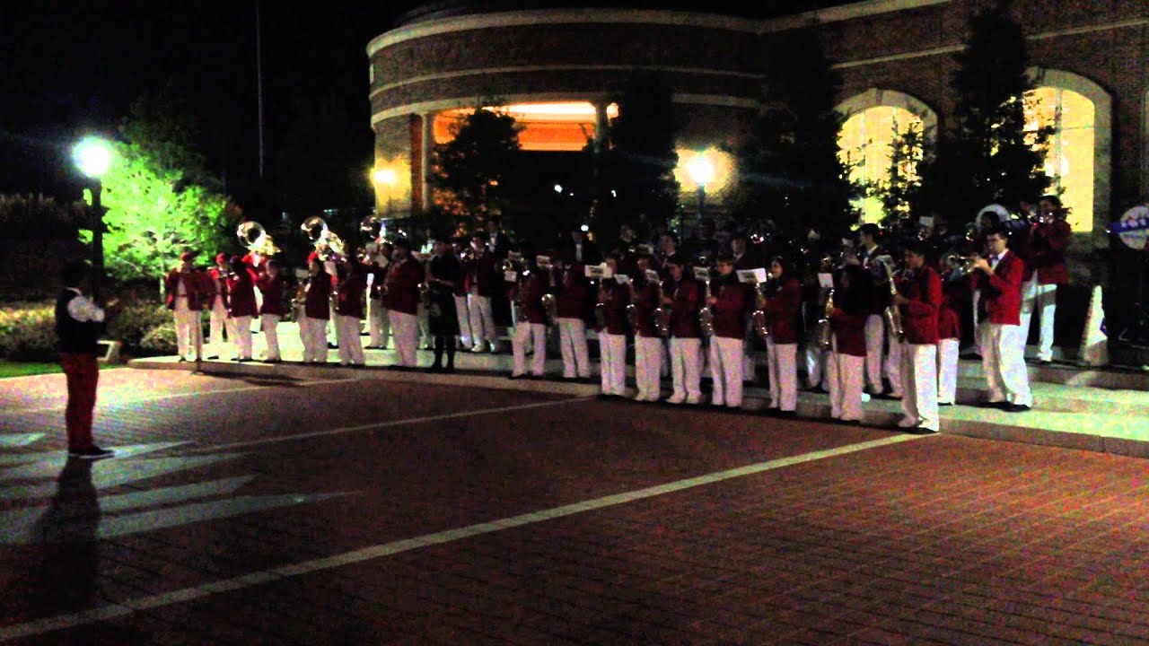 9.12.15 SMU Mustang Band "Uptown Funk" post-game concert (univ of north ...