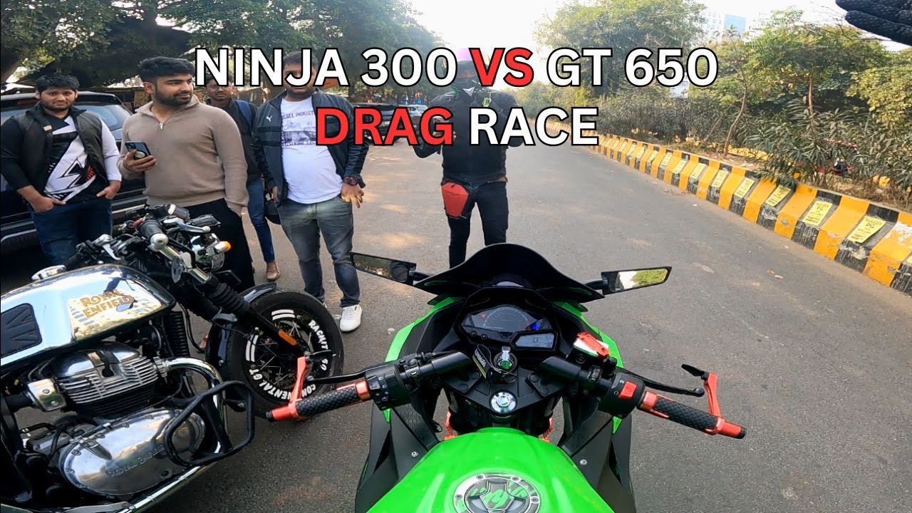 NINJA 300 vs GT 650 DRAG RACE || GT FULL TUNED || NINJA STOCK || GT EAT ...