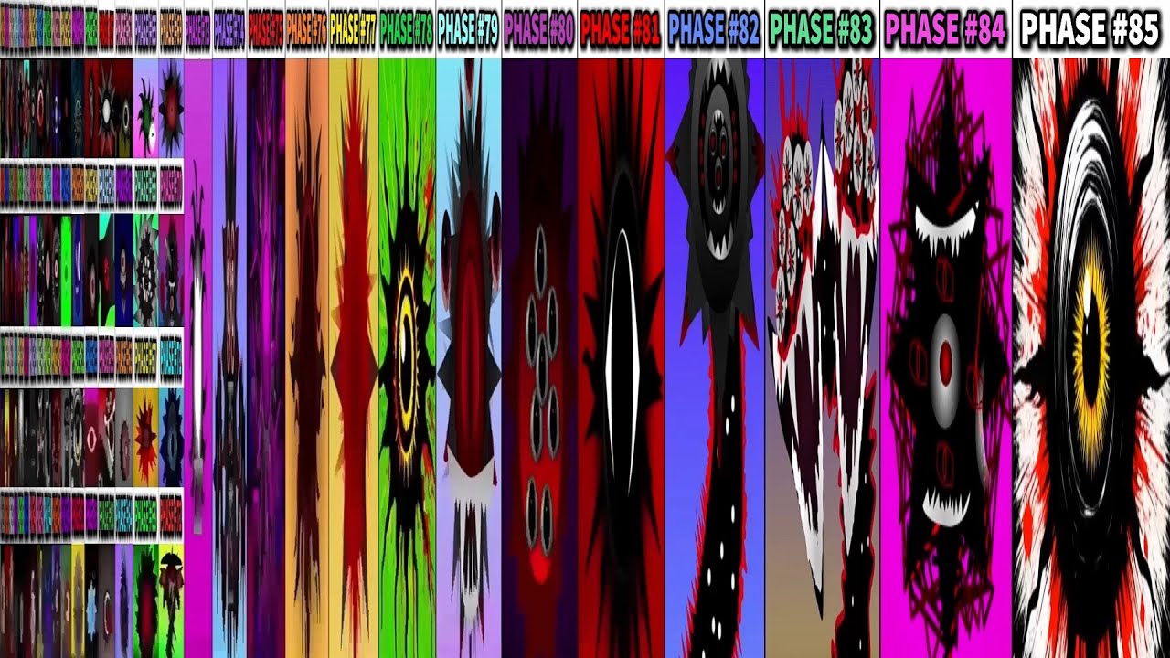 Phase 1-2-3-4 VS Phase 5 VS Phase 6 VS Phase 7 VS Phase 8 VS Phase 9-85 ...