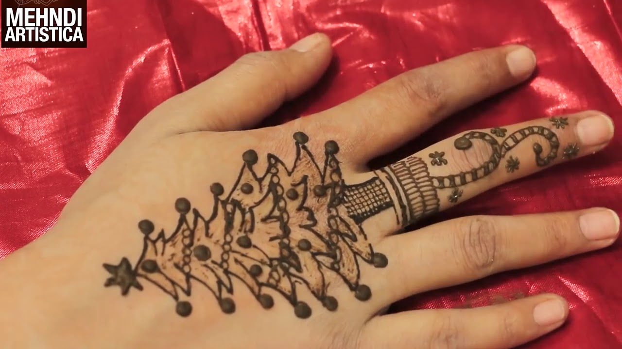 Special Christmas Mehndi Designs For Hands | Easy Cute Henna Mehandi ...