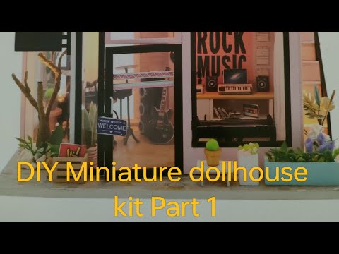 DIY Miniature dollhouse kit (Music Studio)