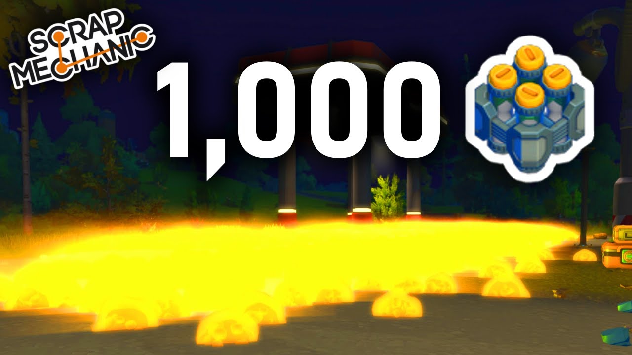 What happens if you throw 1,000 glow sticks? Scrap Mechanic Survival ...