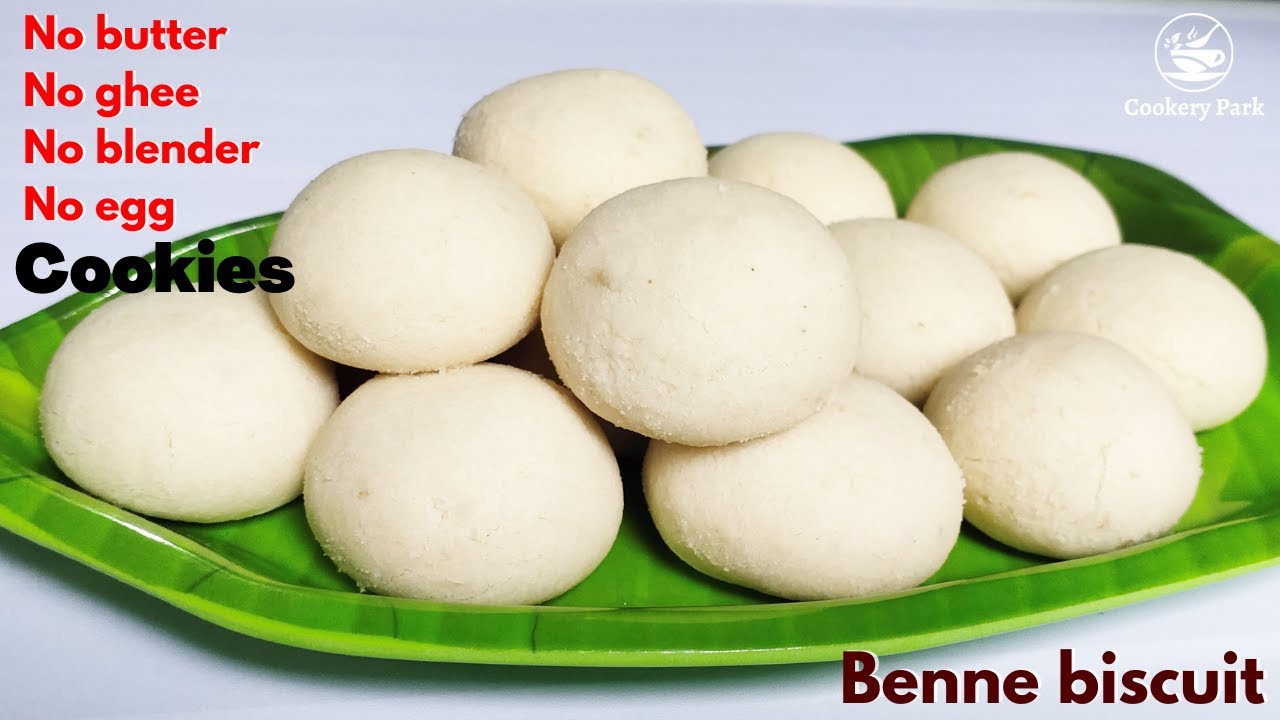 Benne biscuit | Butterless & Eggless biscuits recipe | Bakery biscuit ...