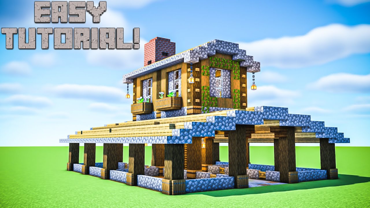 Easy Minecraft BARN Tutorial! - YouTube