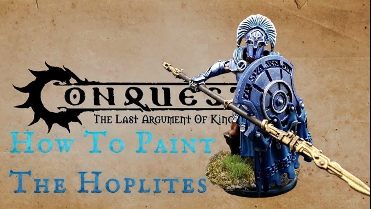 How to Paint The City States Hoplites - Conquest Last Argument of Kings ...