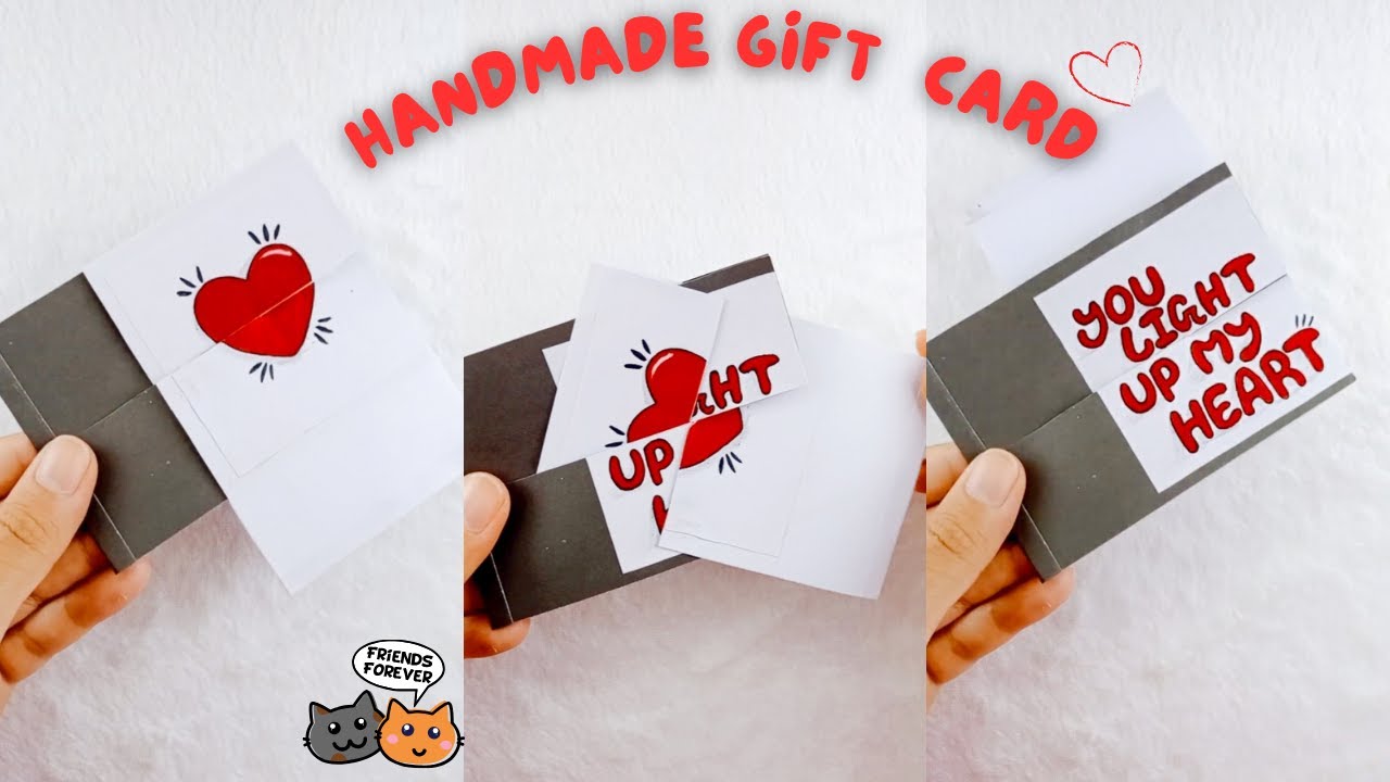 DIY Paper Gift Card | Spinning Card | Handmade Gift Card #diy # ...