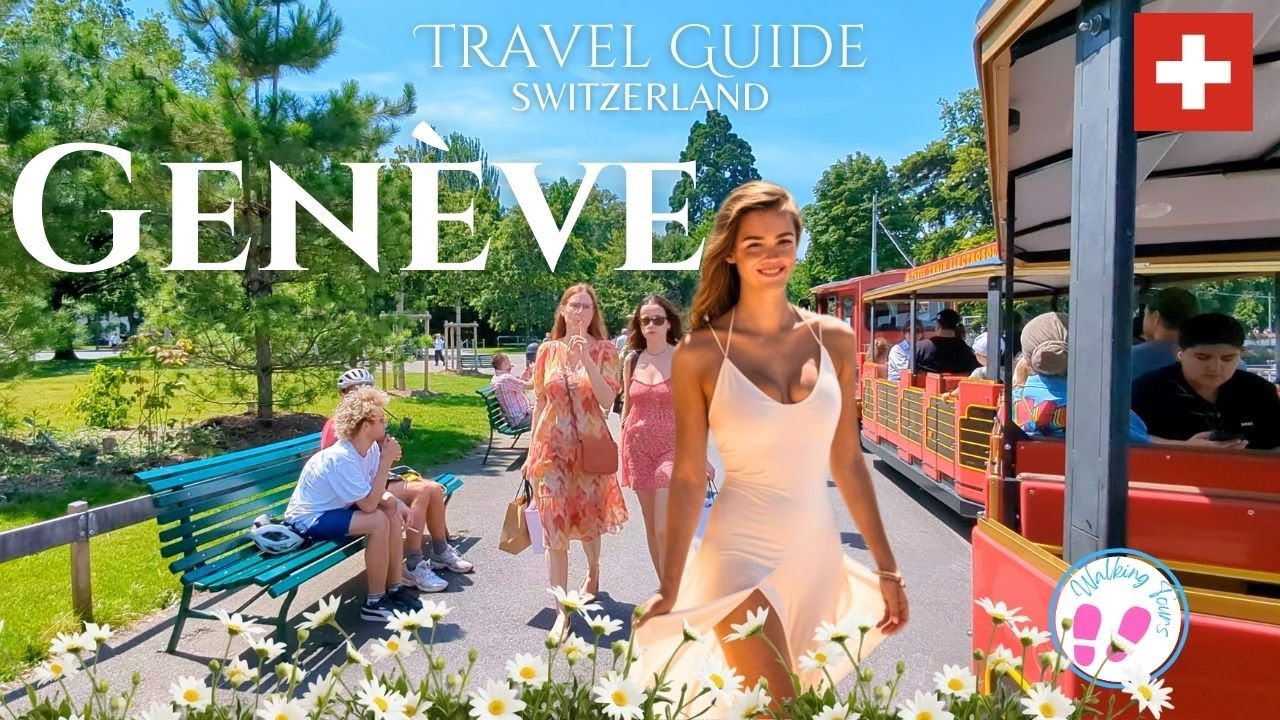 Quick GENEVA PromenadeTour in 4K in The tiny train - YouTube