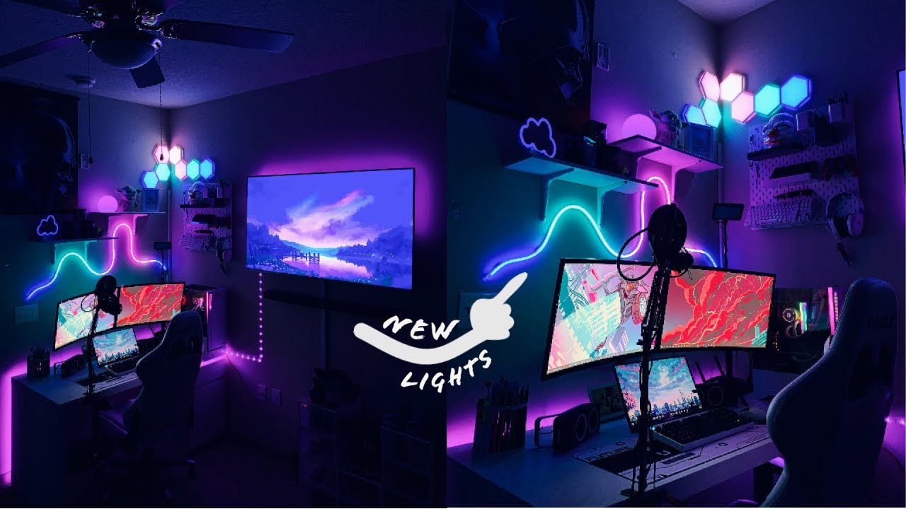 Transforming My DREAM Setup | Govee Lights + New Upgrades | Comp Sci ...