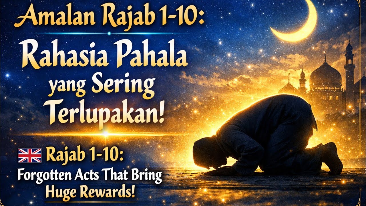 🇮🇩 Amalan Rajab 1-10: Rahasia Pahala yang Sering Terlupakan!🇬🇧 Rajab 1 ...