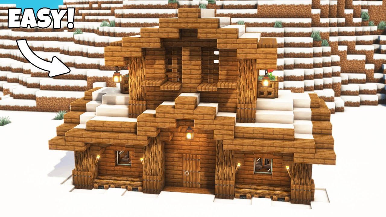 Winter House Minecraft Tutorial!⚒️ - YouTube
