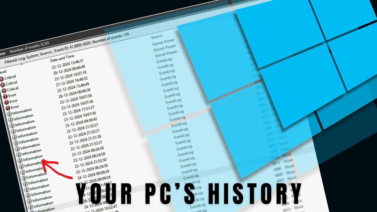 See Everything Your PC Has Done !! | Windows Log Analysis - YouTube