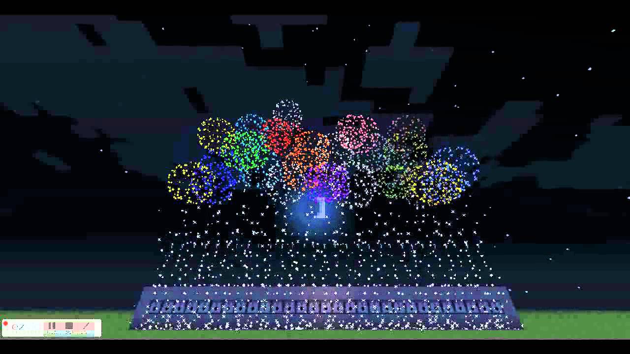 Vuurwerkshow Minecraft - YouTube