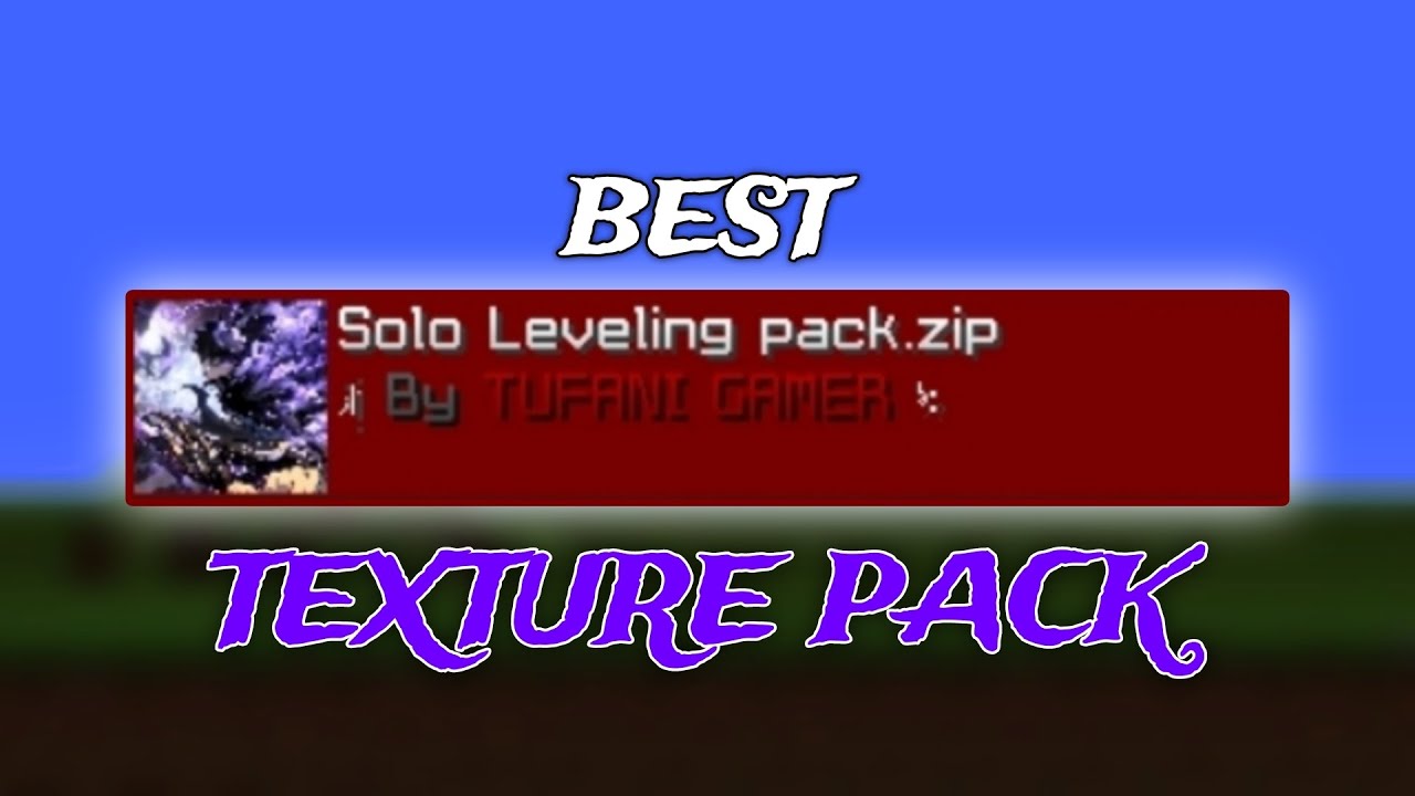 Solo leveling texture pack review | Best pvp pack!😱 - YouTube