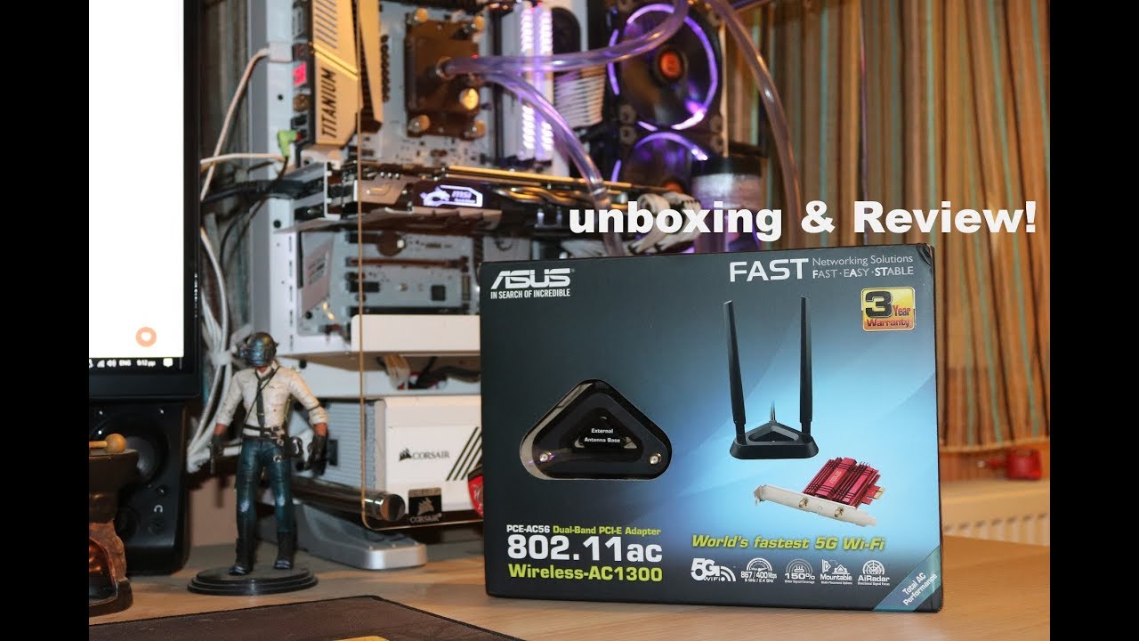 Unboxing & Review Την κάρτα Δικτύου της Asus! [Asus PCE-AC56] - YouTube