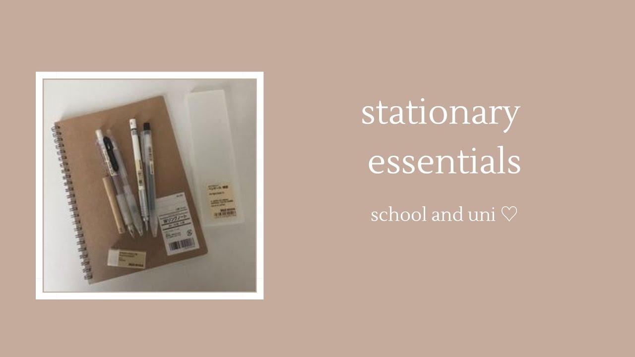 stationary essentials ♡ - YouTube