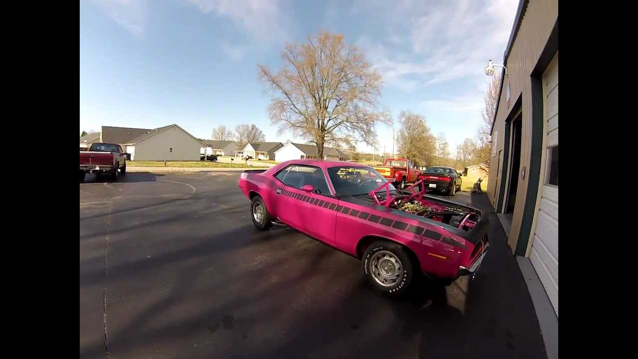 Plymouth AAR Cuda Pink Mopar Hodge Restorations - YouTube