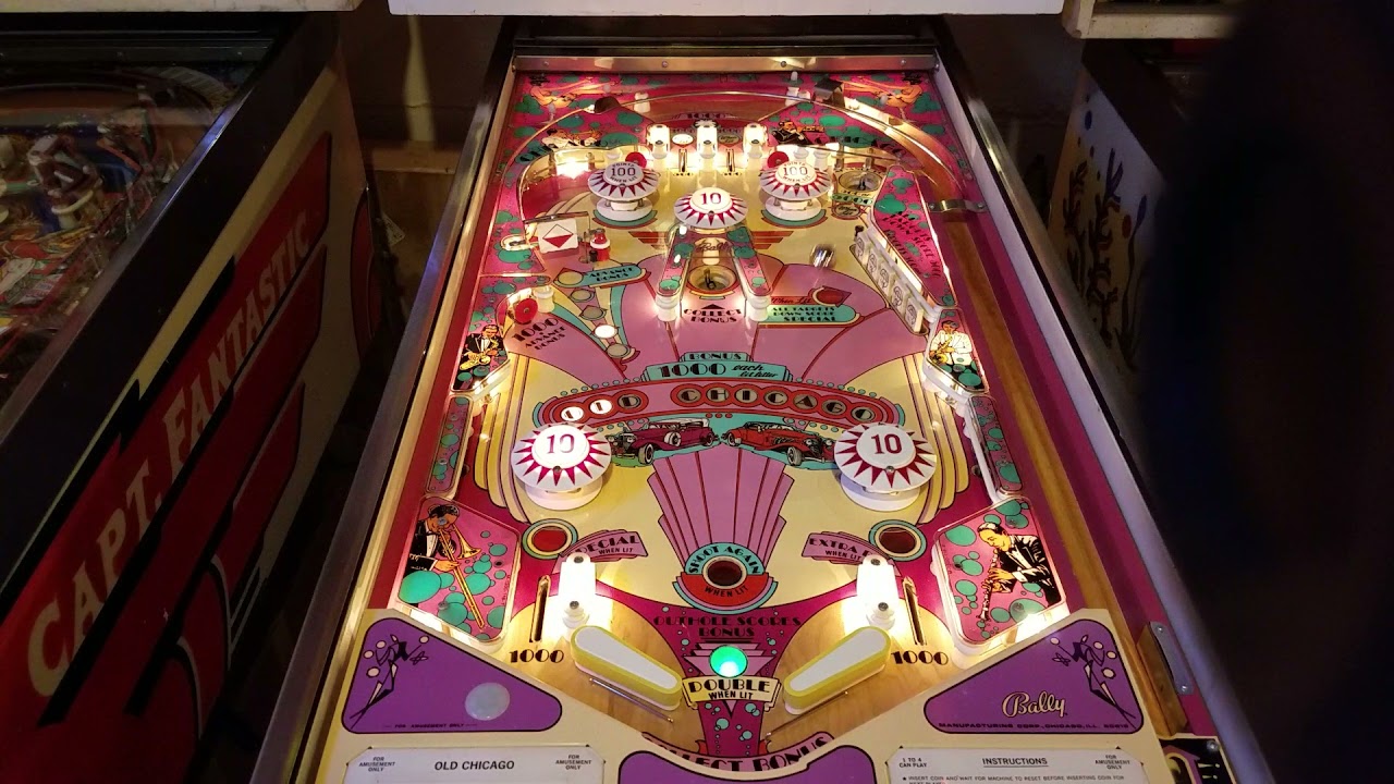 Bally Old Chicago Pinball Machine Demo in 1080p - YouTube