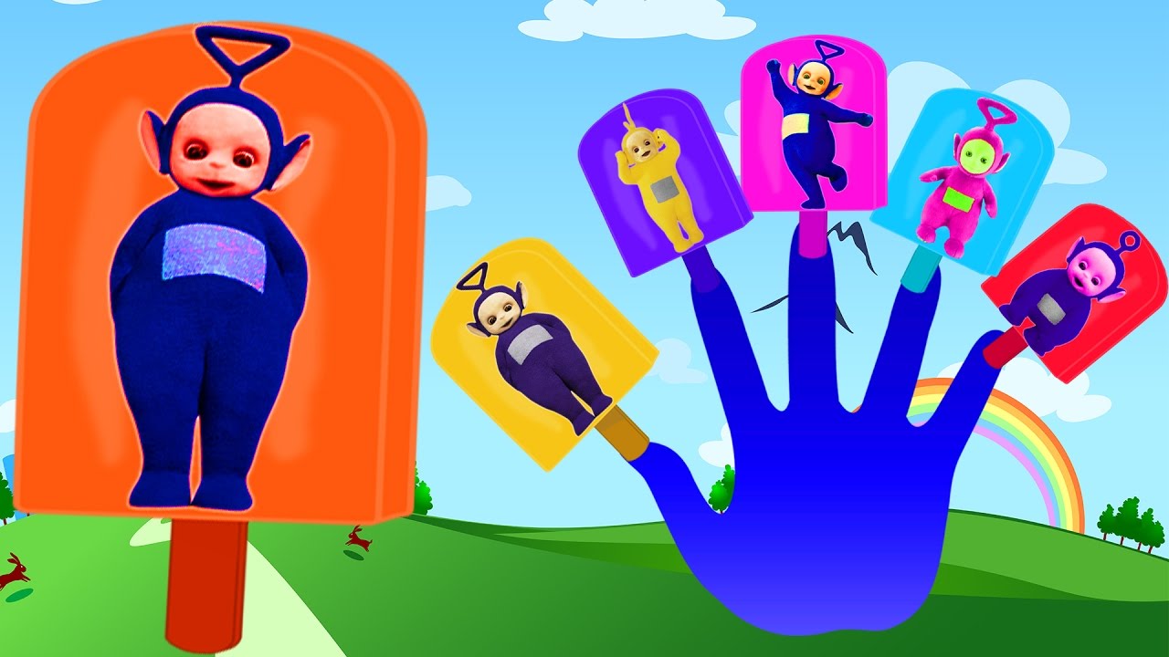 Teletubbies Ice Finger Family Nursery Rhymes With Lyrics || Finger ...