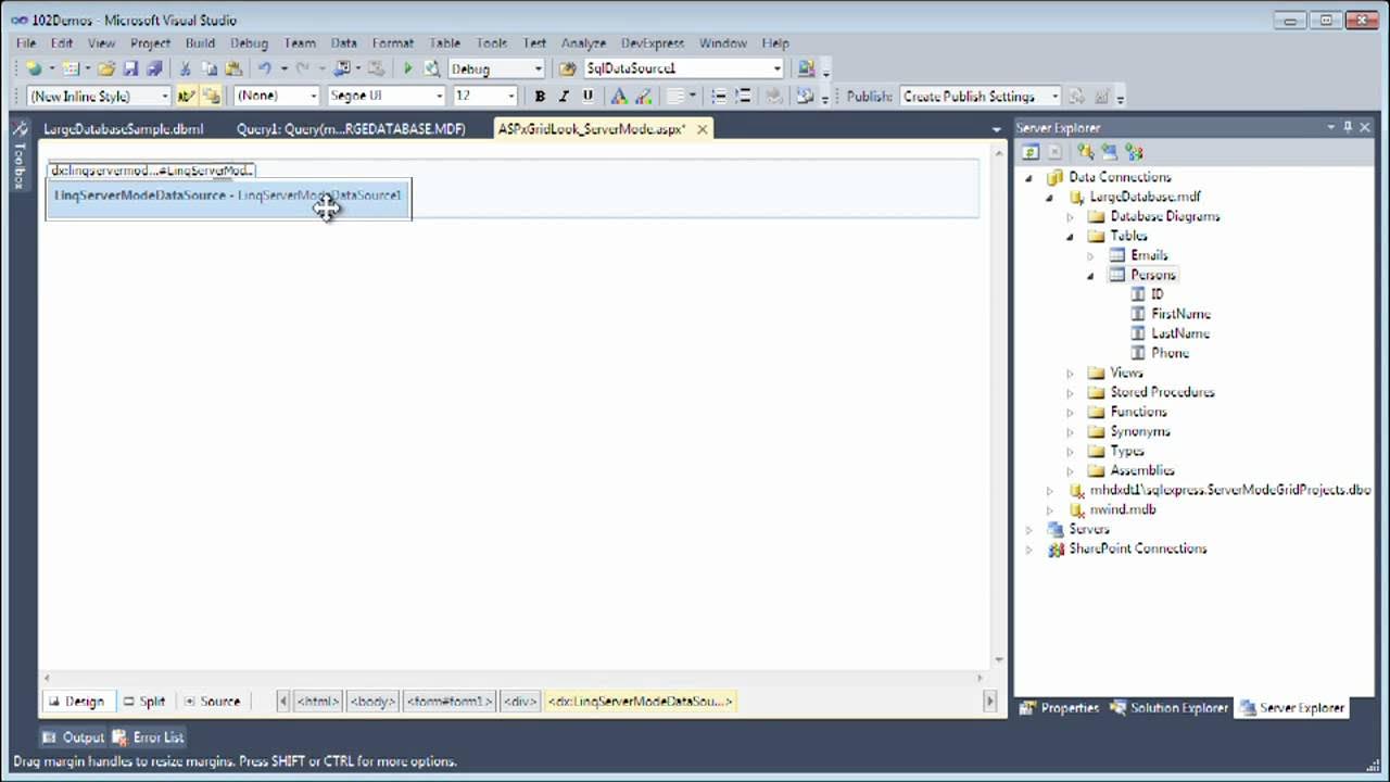 ASP.NET Grid Lookup Control - Server Mode for Large Databases - YouTube