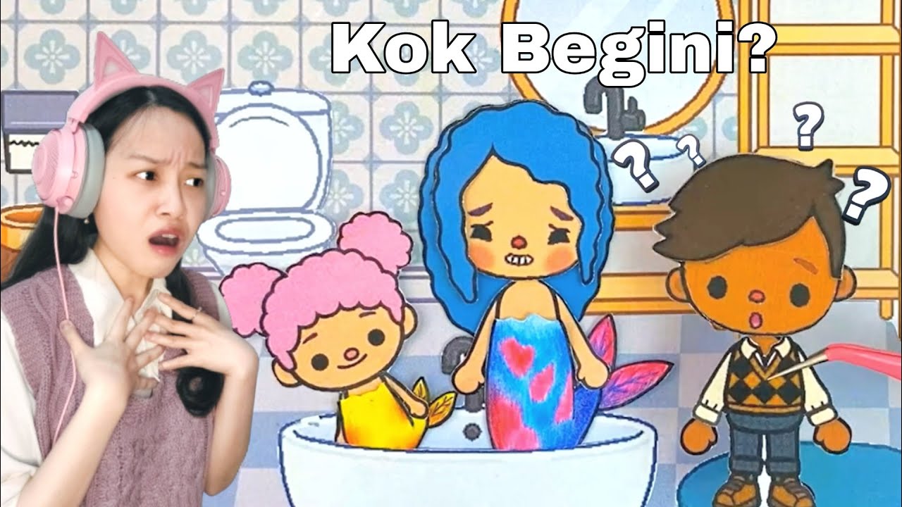 Drama Toca Boca Kertas! Putri Duyung Kok di Bathtub? [Toca Boca Indonesia] - YouTube