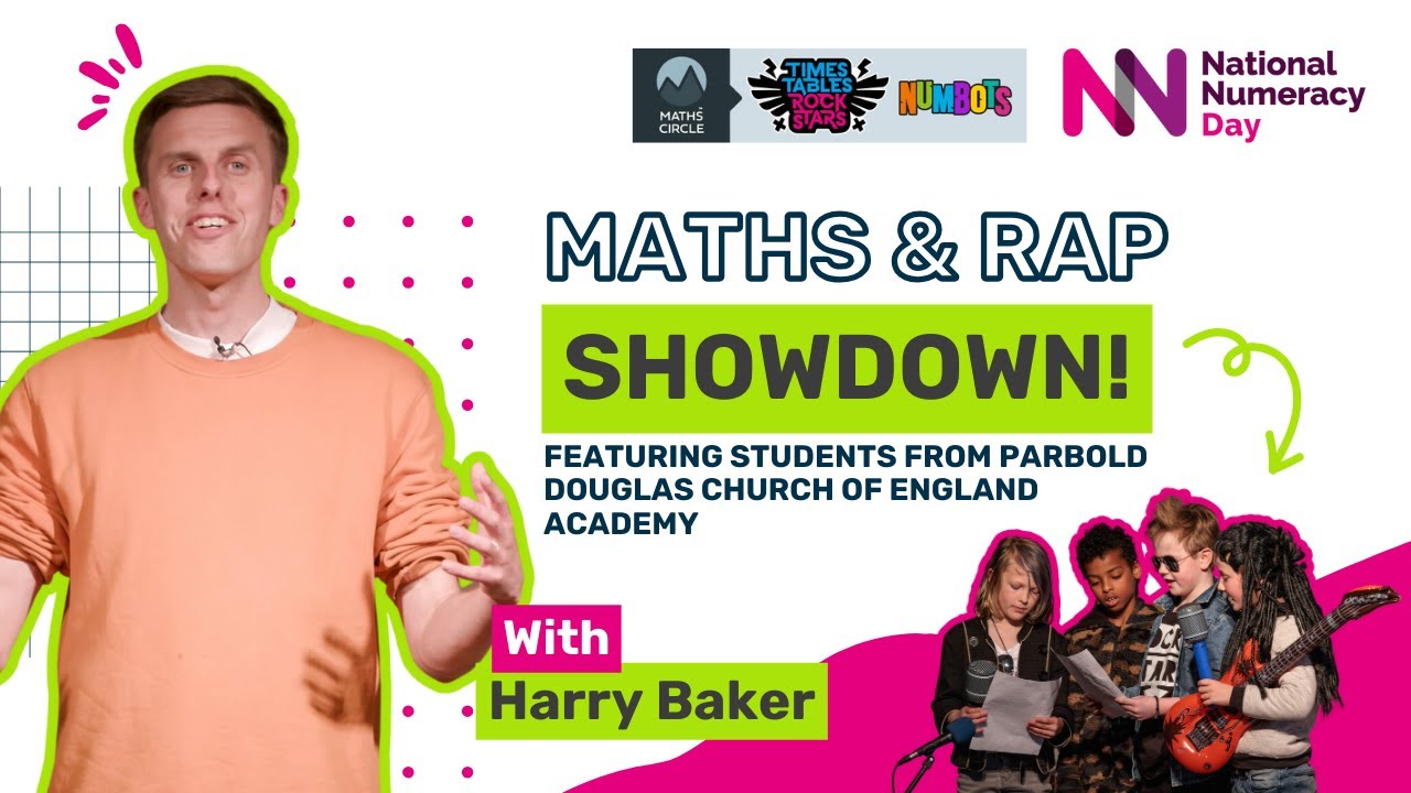 National Numeracy Day Poetry Slam with HARRY BAKER, Times Tables Rock Stars and NumBots - YouTube