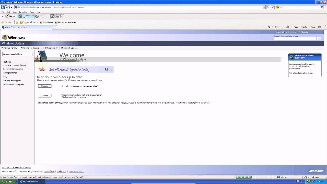 Update Windows XP - YouTube
