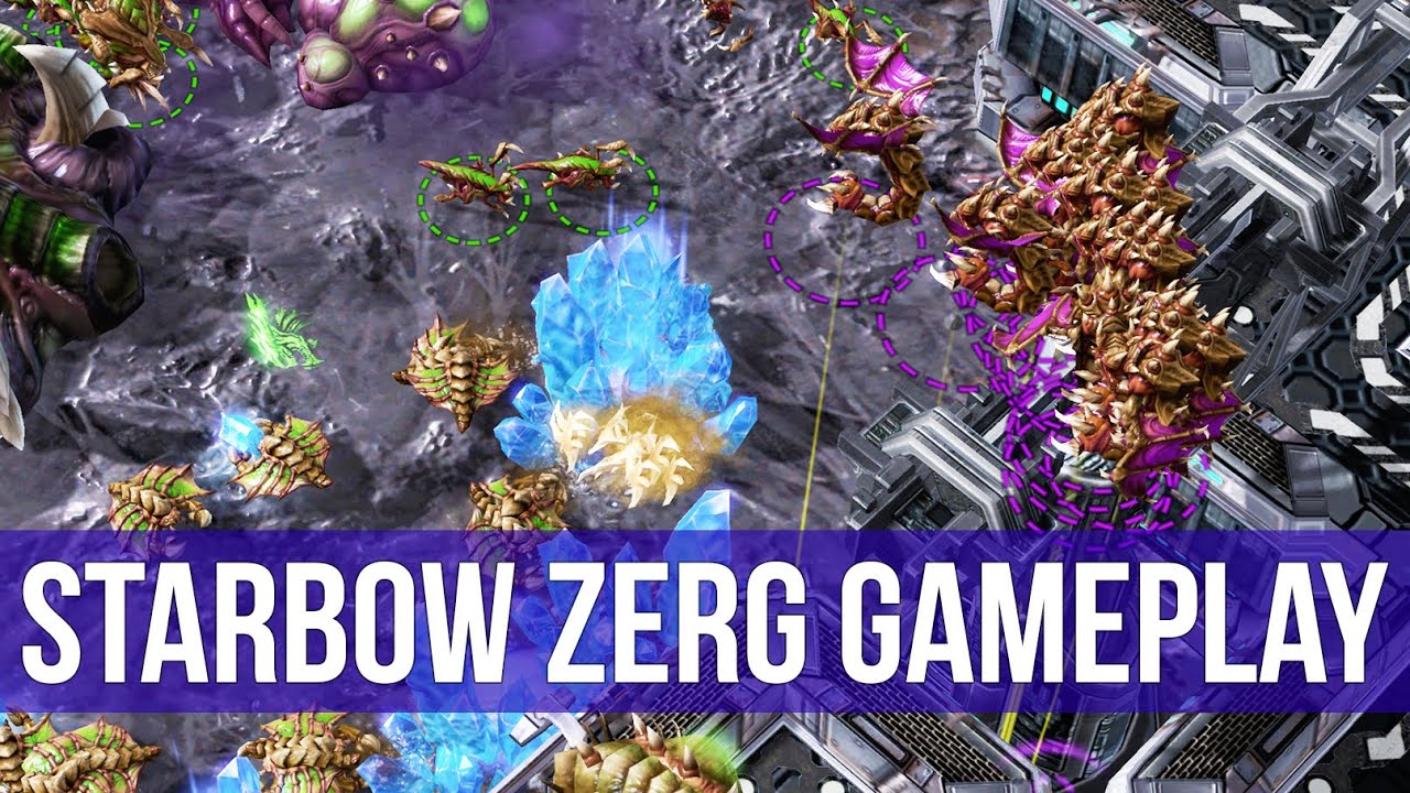 Starbow Zerg Gameplay - StarCraft 2 Arcade Mod! (4K) - YouTube